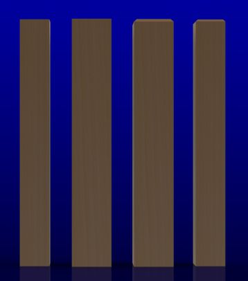 High quality wood stair parts, thick stair treads, large newel posts ...